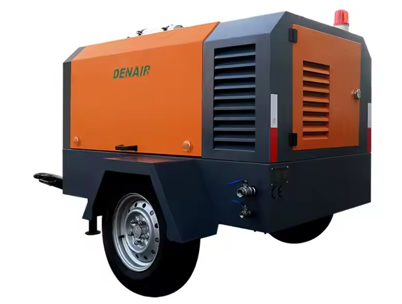 Portable Screw compressor 375 CFM, 390 CFM